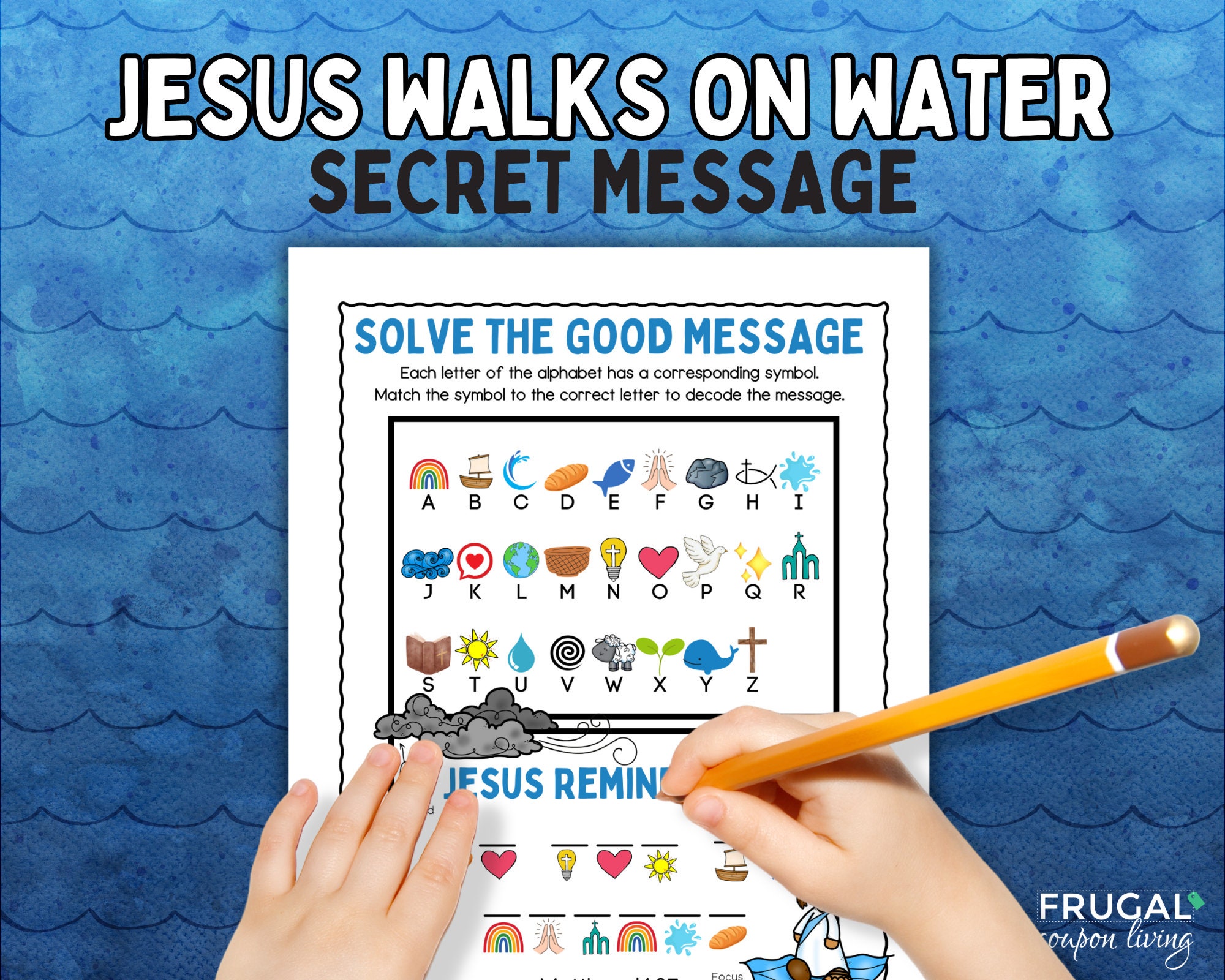 Jesus Walks on Water Bible Story Bundle, Matthew 14:22-33 Stories of ...