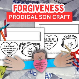 Forgiveness Craft for Kids - the Prodigal Son Hug Craft Printable Bible ...