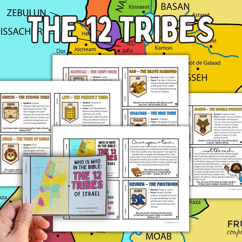 The Twelve Tribes of Judah - Etsy
