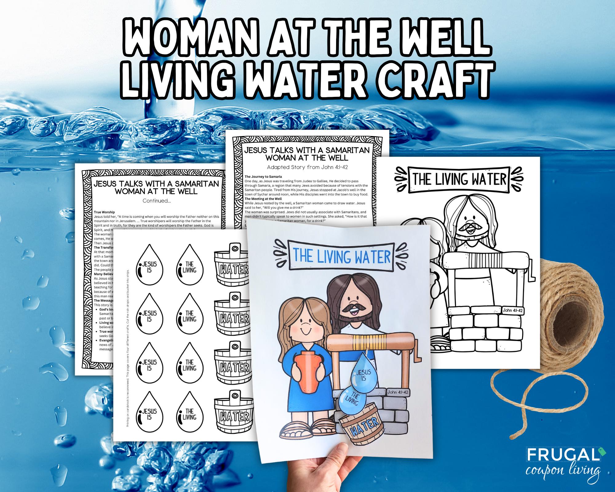 Jesus Talks to a Samaritan Woman at the Well Craft Set, John 4:1-42 ...