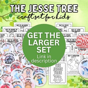 Jesse Tree Ornaments Printable Set, the Jesse Tree Advent Activity for ...