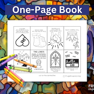 The Lord's Prayer Craft Printable Set for Kids, How to Pray Bible ...