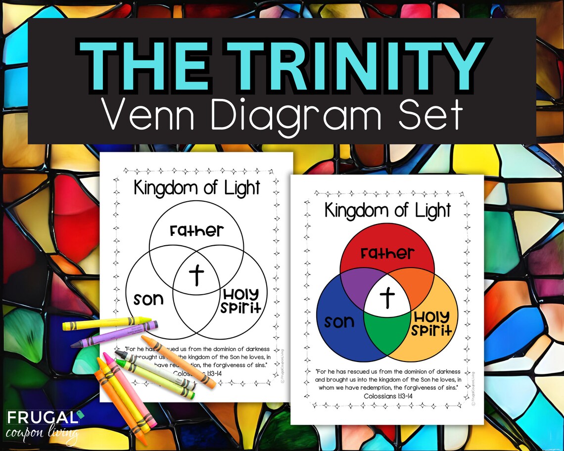 Holy Trinity Craft Set for Kids, God 3-in-1 Sunday School Printable ...