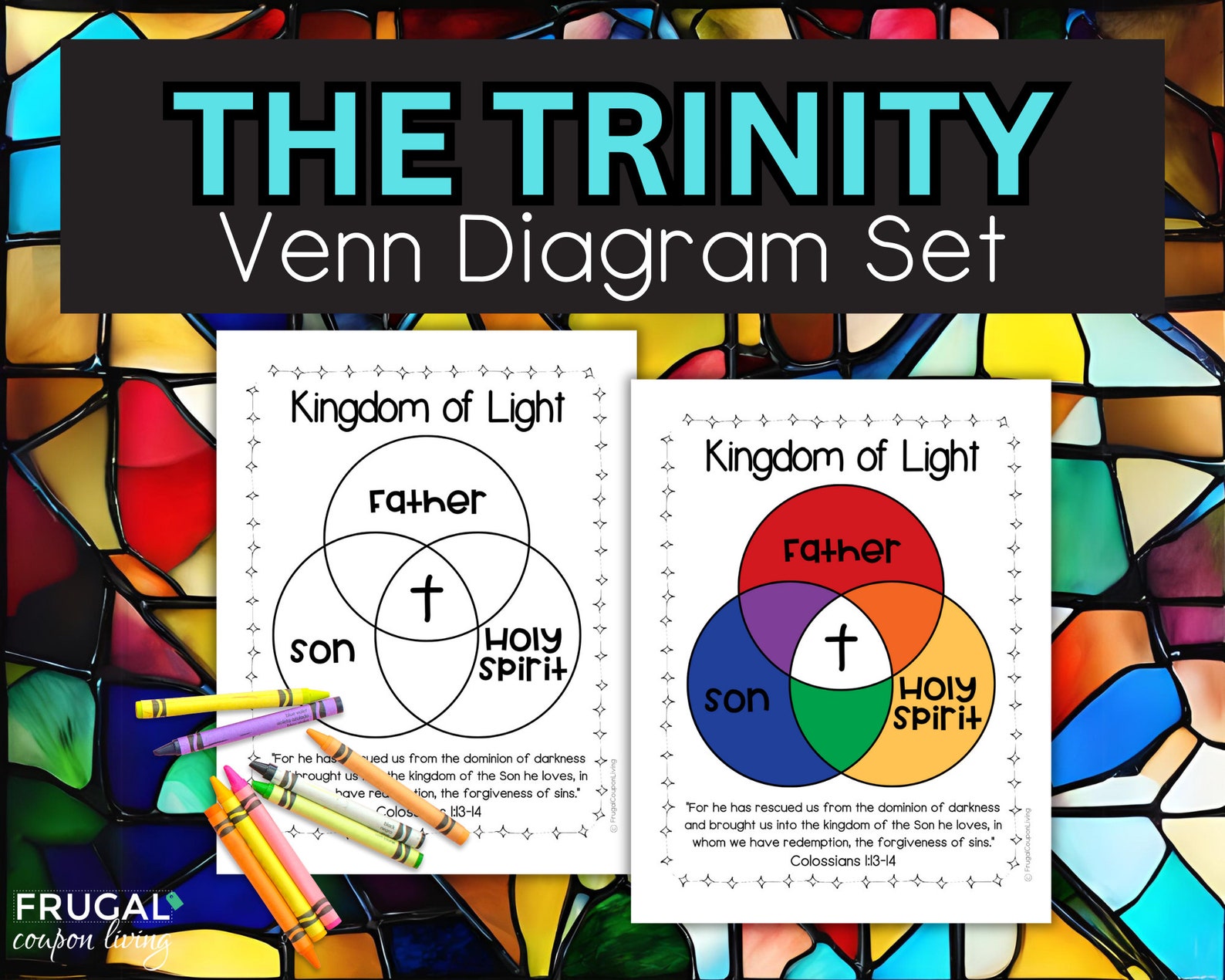 Holy Trinity Craft Set for Kids, God 3-in-1 Sunday School Printable ...