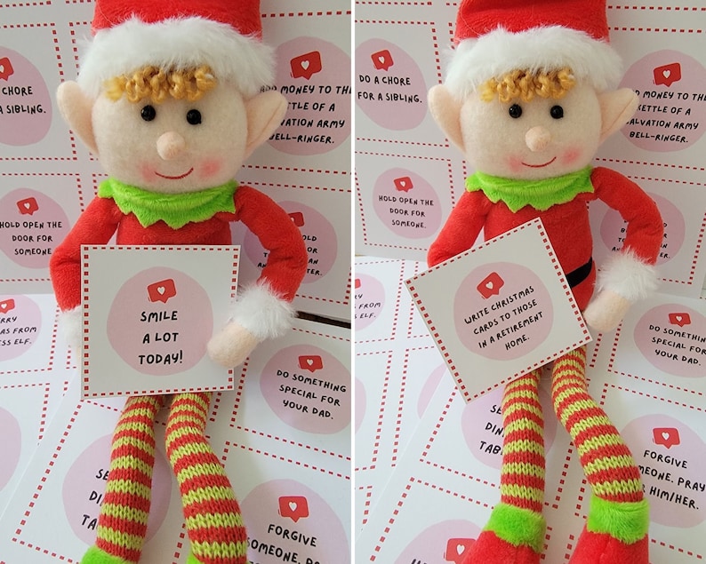 Kind Elf Notes Printables 40 Random Acts of Kindness Cards - Etsy
