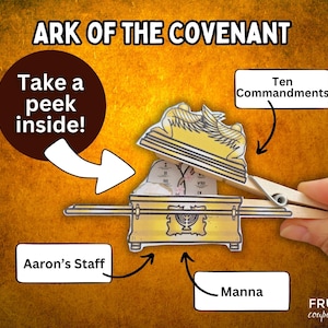 Ark of the Covenant Craft for Kids, DIY Interactive Bible Craft Inside ...
