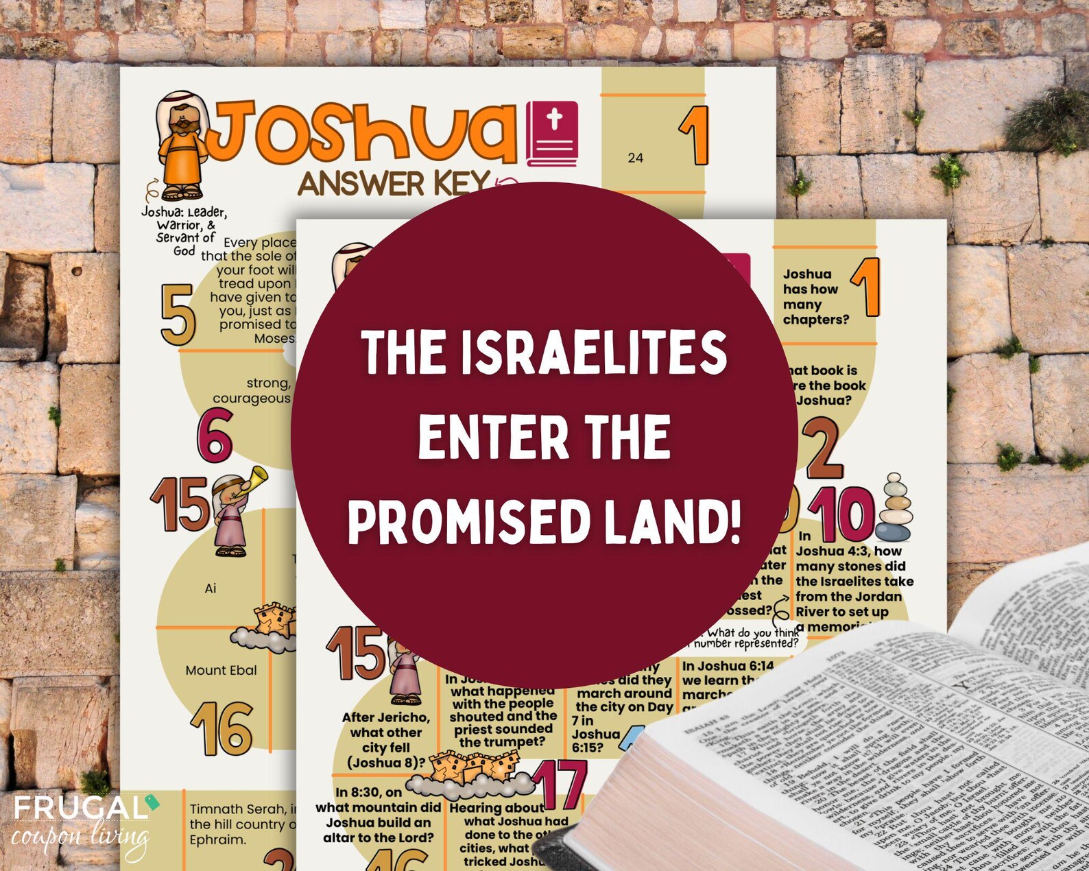 Joshua Bible Scavenger Hunt, Book of Joshua Summary Activity, Joshua ...