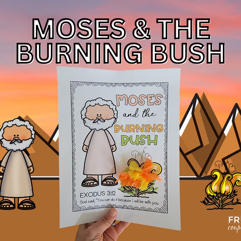 Burning Bush Template - Etsy