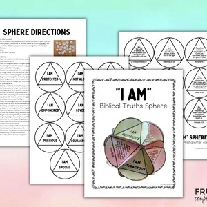 Identity in Christ Bible Craft for Older Kids & Teens, 3-D Sphere Craft ...