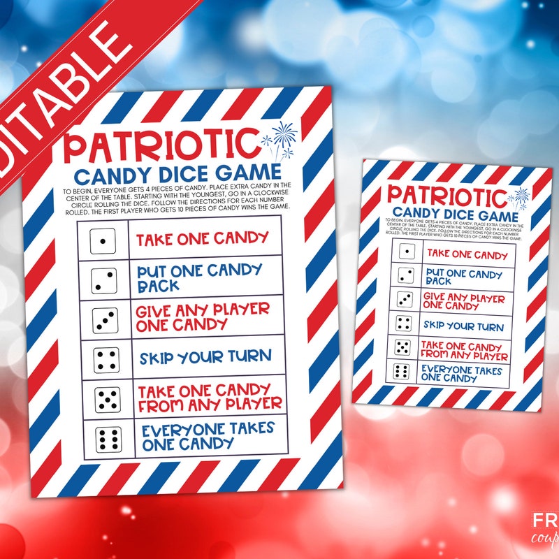 Patriotic Game - Etsy