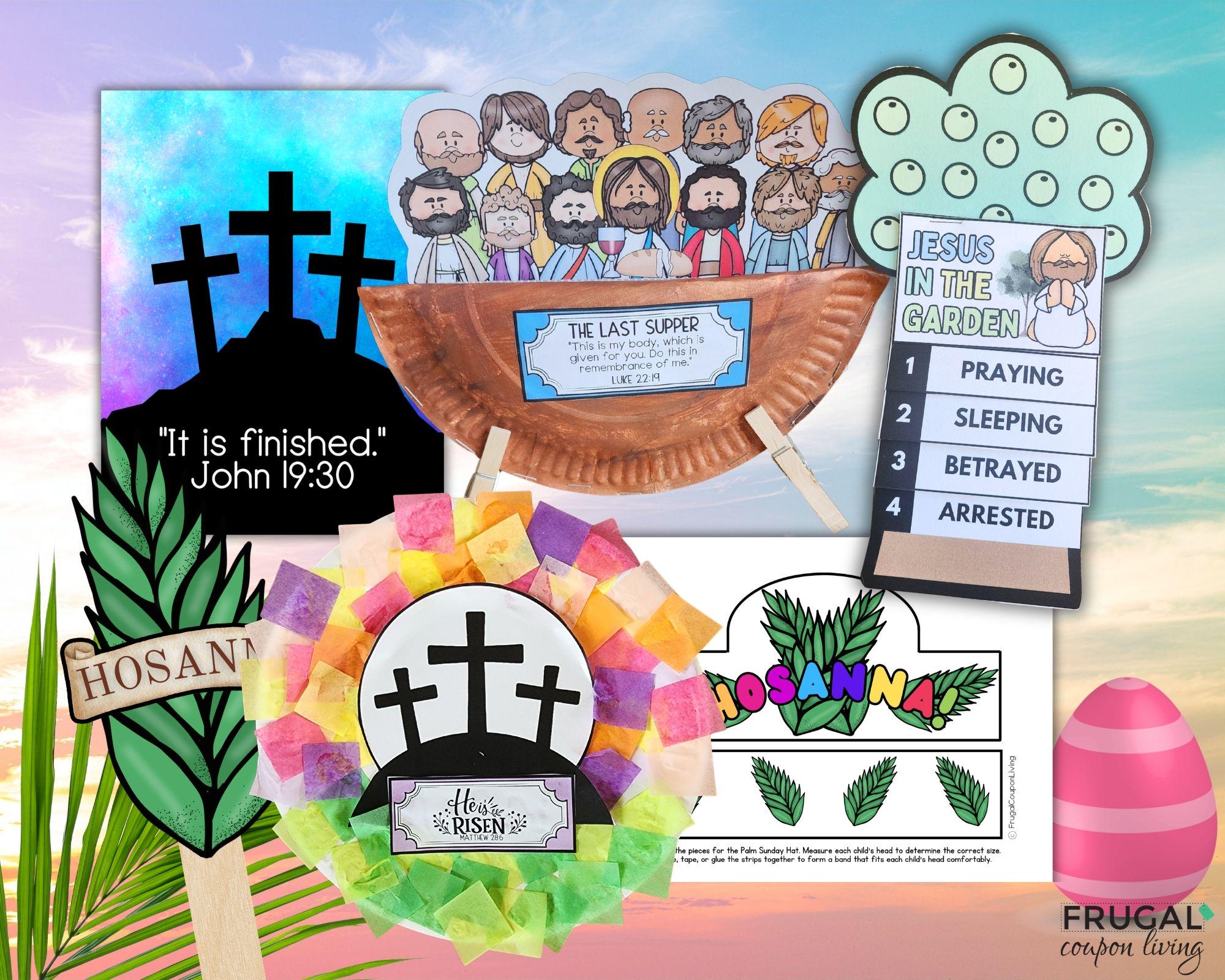 Easter Week Craft Bundle, 5 Christian Holy Week Activities: Palm Sunday ...