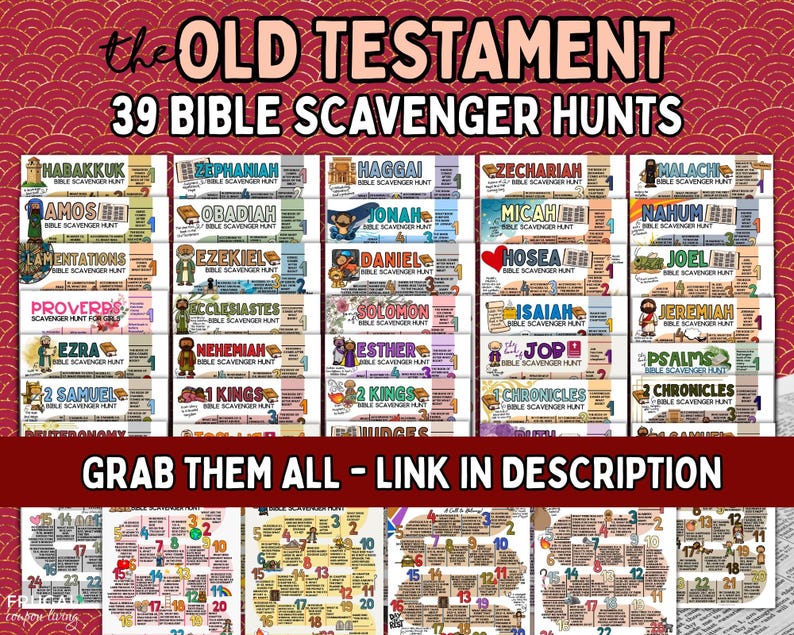 Isaiah Bible Scavenger Hunt, Isaiah the Prophet Activity, Major ...