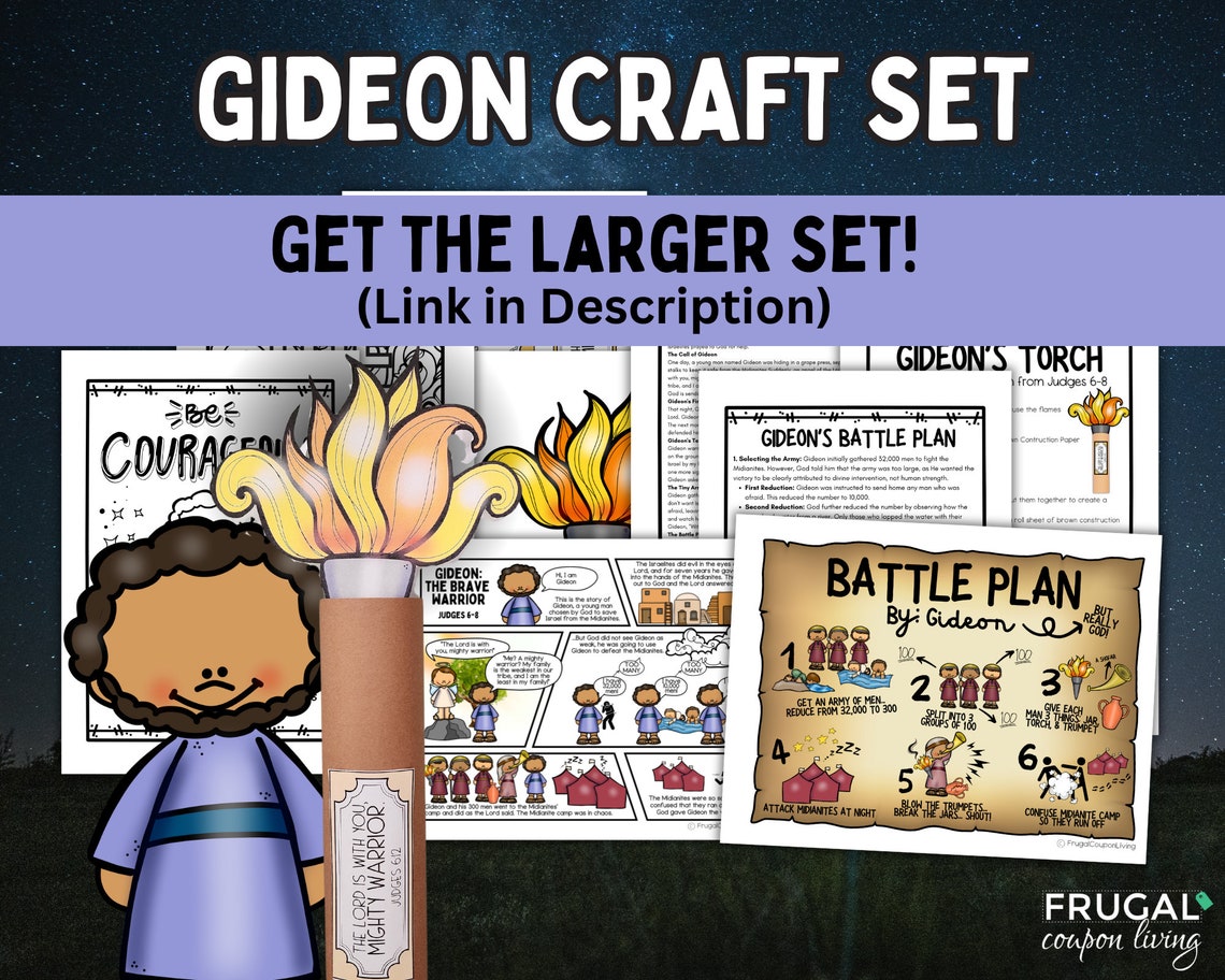 Gideon Torch Craft for Kids, DIY Paper Torch Gideon's Army of 300, 3-D ...