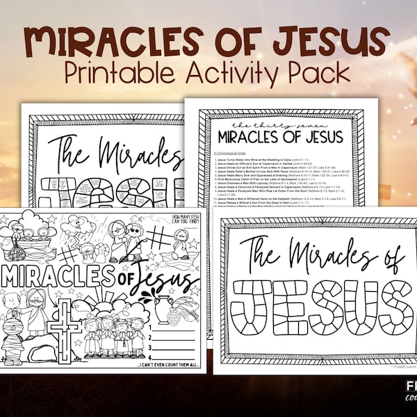 Printable Miracles of Christ - Etsy