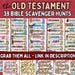 Genesis Bible Scavenger Hunt, Book of Genesis Bible Study, Old ...