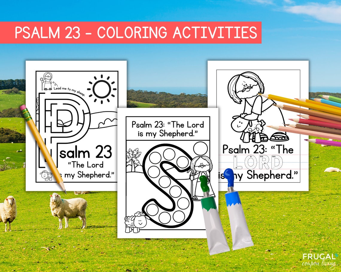 Psalm 23 Printable Craft for Kids | the Lord is My Shepherd Sunday ...