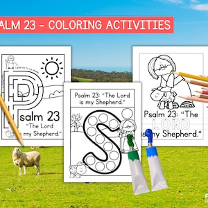 Psalm 23 Printable Craft for Kids | the Lord is My Shepherd Sunday ...