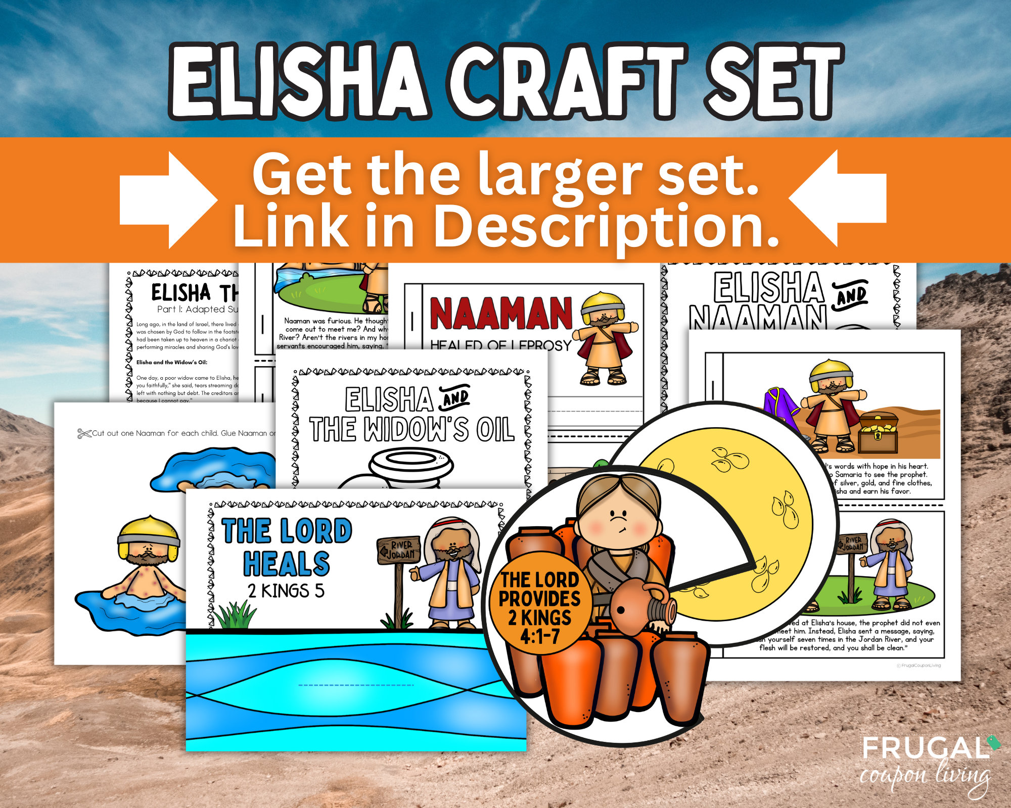 Elisha and Story of Naaman Healed of Leprosy, 2 Kings 5 Sunday School ...