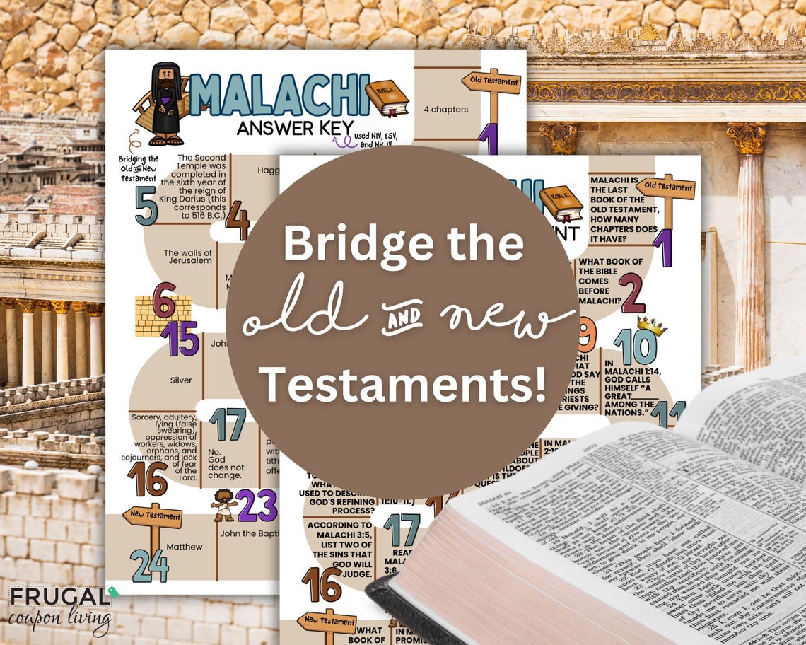 The Book of Malachi Activity, Printable Malachi Bible Scavenger Hunt ...