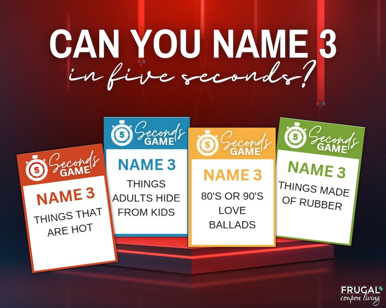 5 Second Game for Adults 156 Printable Adult Cards Games - Etsy