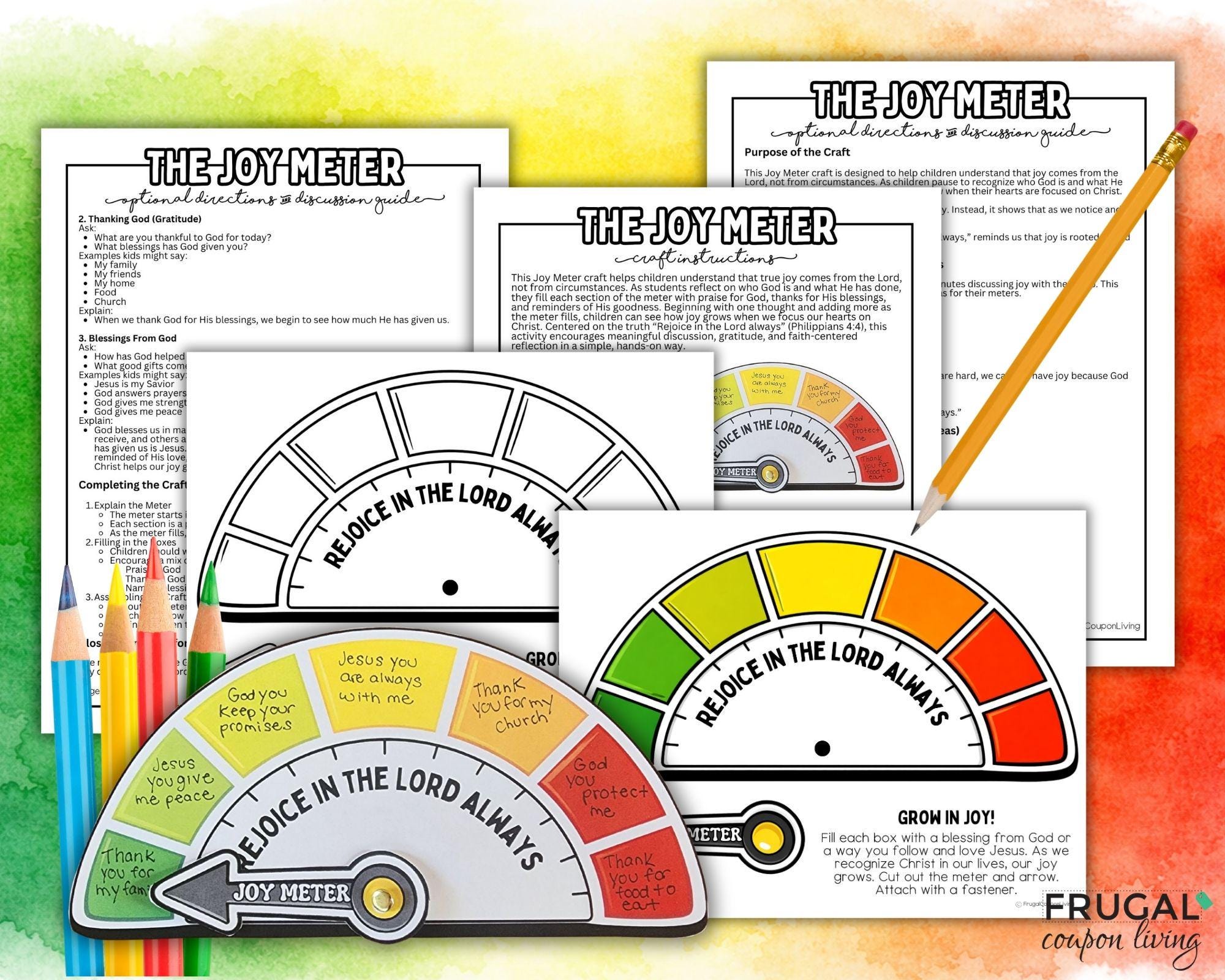 Grow in Joy Activity for Kids, Joy + Thankful Craft Printable, “rejoice ...