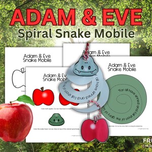 Adam and Eve Crafts for Sunday School Printable Set, Garden of Eden ...