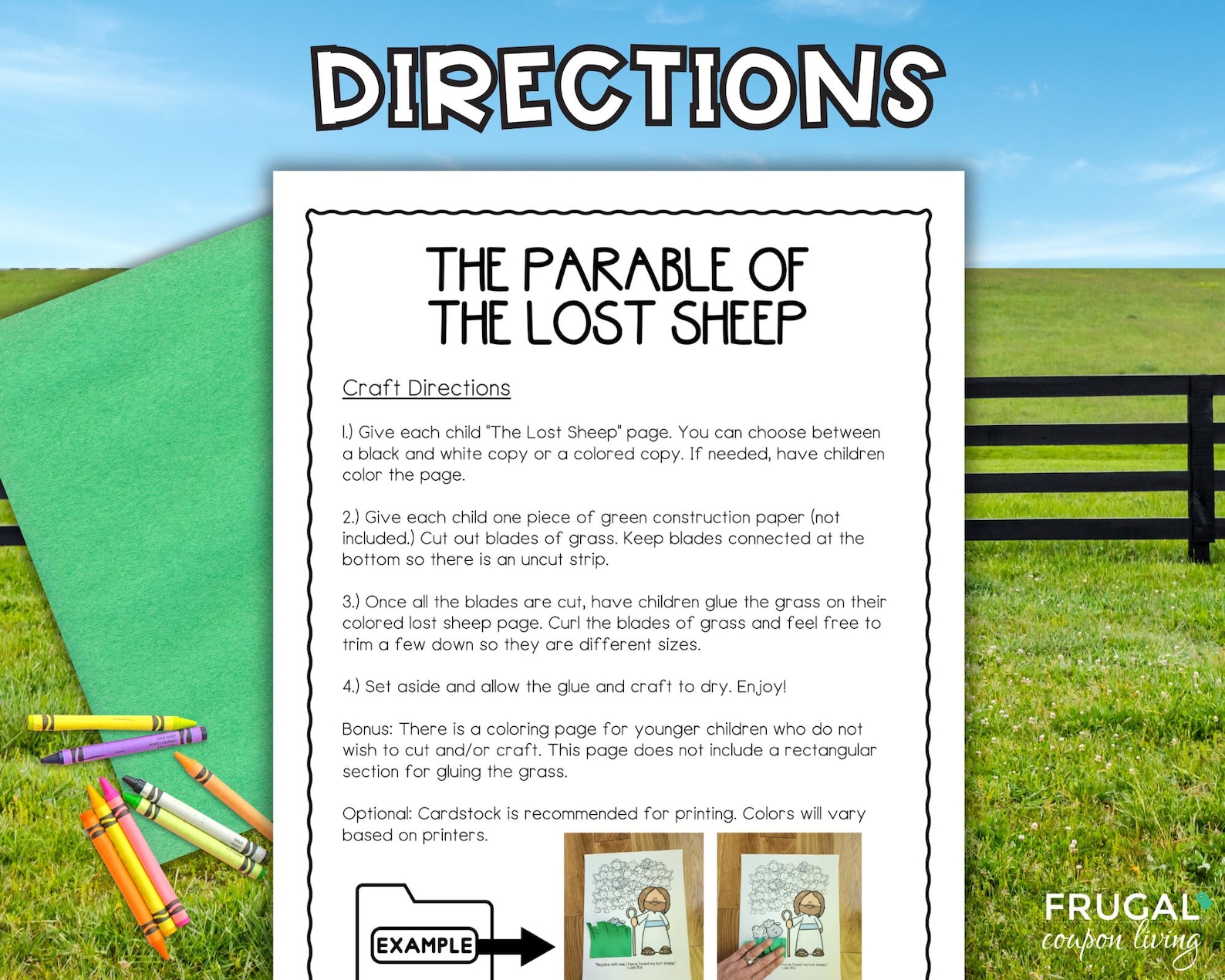 The Parable of the Lost Sheep Craft for Kids, Jesus Leaves the 99 Bible ...
