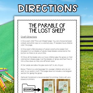 The Parable of the Lost Sheep Craft for Kids, Jesus Leaves the 99 Bible ...