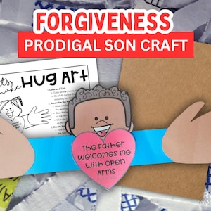 Forgiveness Craft for Kids - the Prodigal Son Hug Craft Printable Bible ...