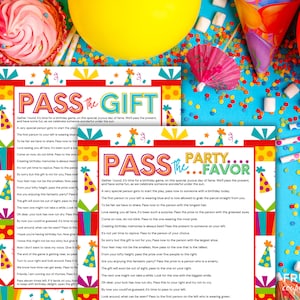 Birthday Pass the Gift Game | Group Birthday Party Game | Left Right ...