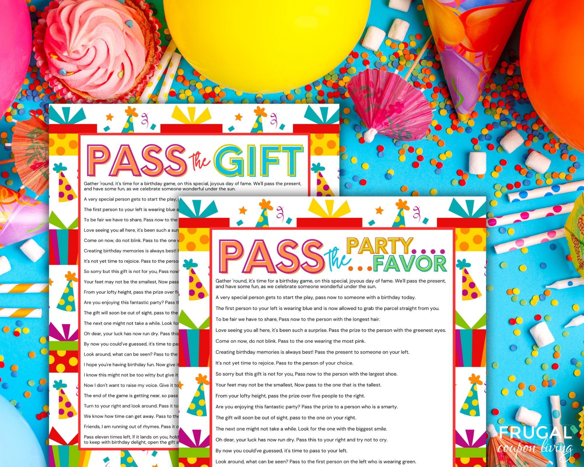 Birthday Pass the Gift Game | Group Birthday Party Game | Left Right ...