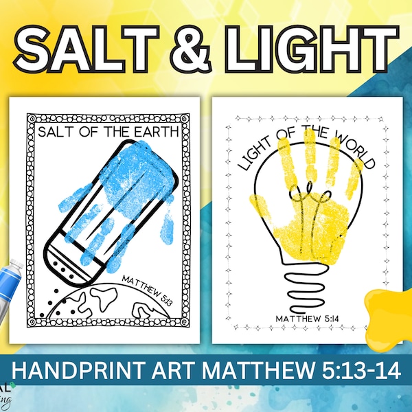 Sunday School Salt and Light - Etsy