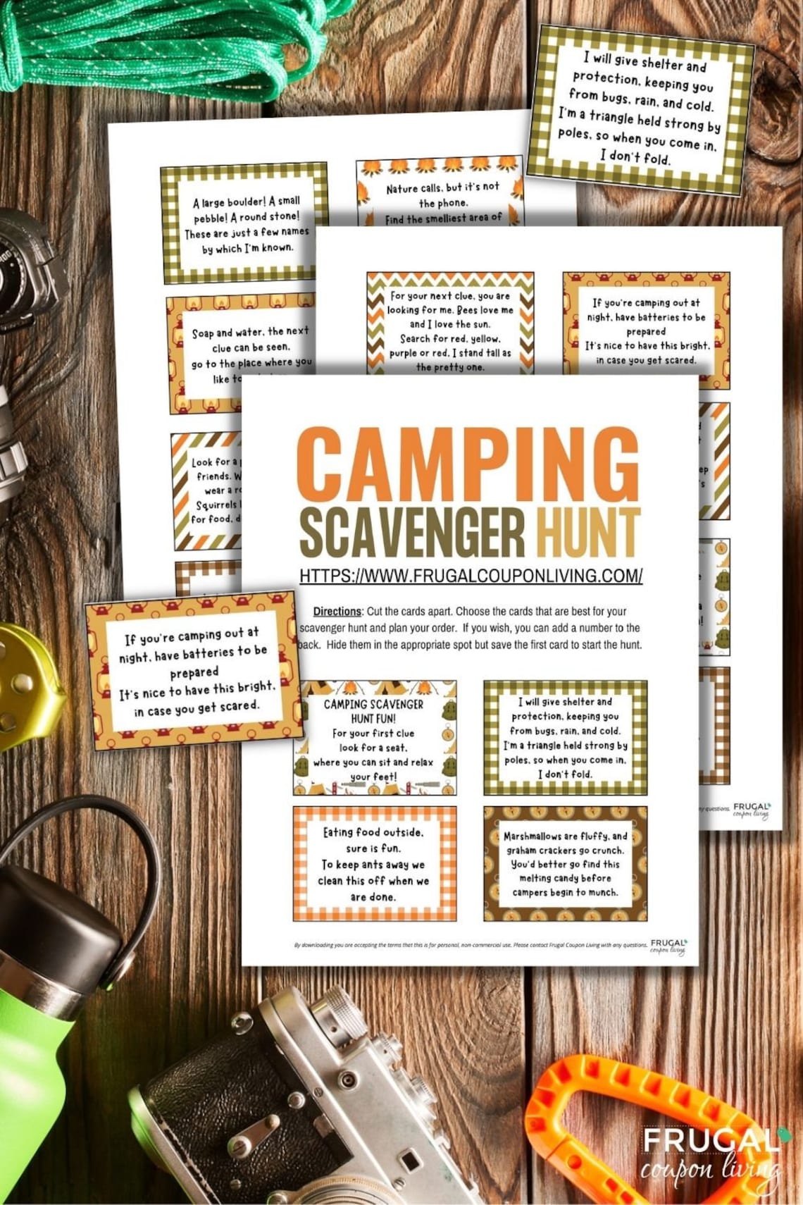 20 Camping Scavenger Hunt Riddles for Kids PDF Rhyming - Etsy Canada