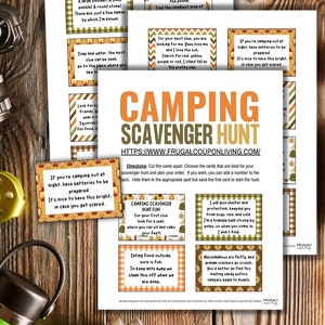20 Camping Scavenger Hunt Riddles for Kids PDF | Rhyming Outdoor ...