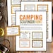 20 Camping Scavenger Hunt Riddles for Kids PDF Rhyming Outdoor Treasure ...