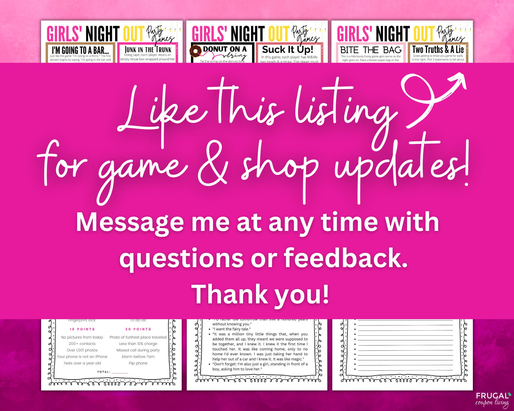 Girls Night Games Printable 17 Ladies Night Out Games - Etsy