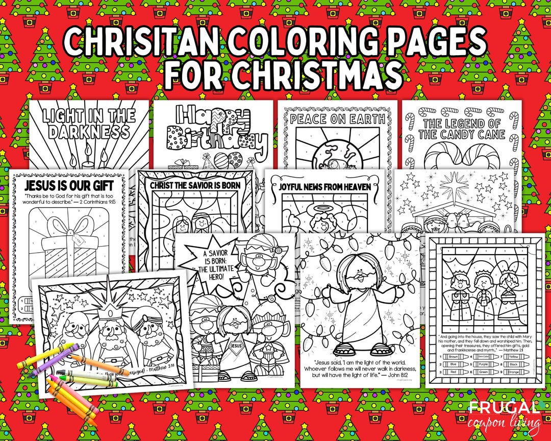 Christian Christmas Coloring Pages, Kids Christmas Sunday School ...