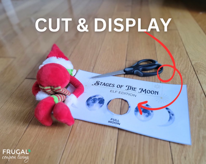 Elf Stages of the Moon Printable - Full Moon Elf Edition | Christmas ...