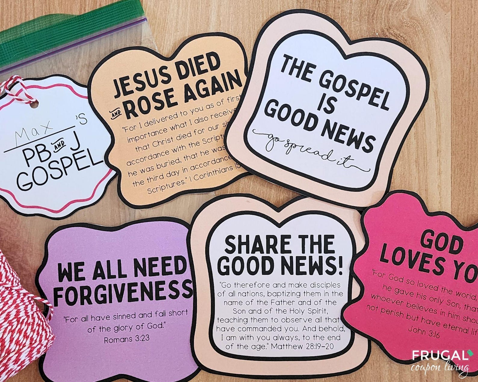 How to Share the Gospel Peanut Butter & Jelly Sandwich Craft, Share the ...
