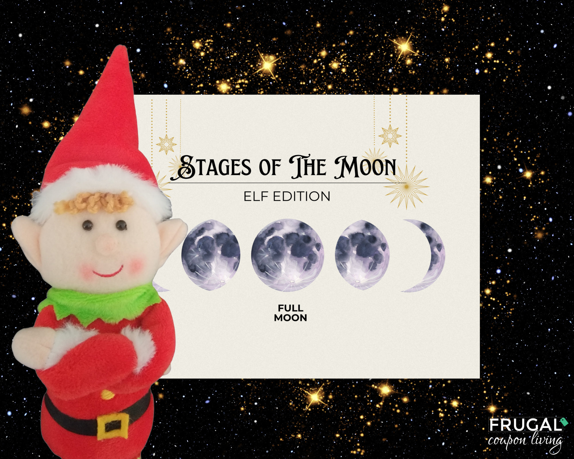 Elf Stages of the Moon Printable Full Moon Elf Edition - Etsy UK