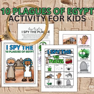 10 Plagues of Egypt Printable Activity Set | Ten Plagues of Moses ...