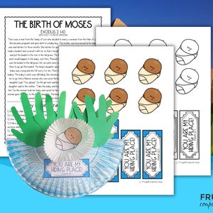 Baby Moses Bible Craft for Kids, Exodus 2 & Psalm 32:7 "You are My ...