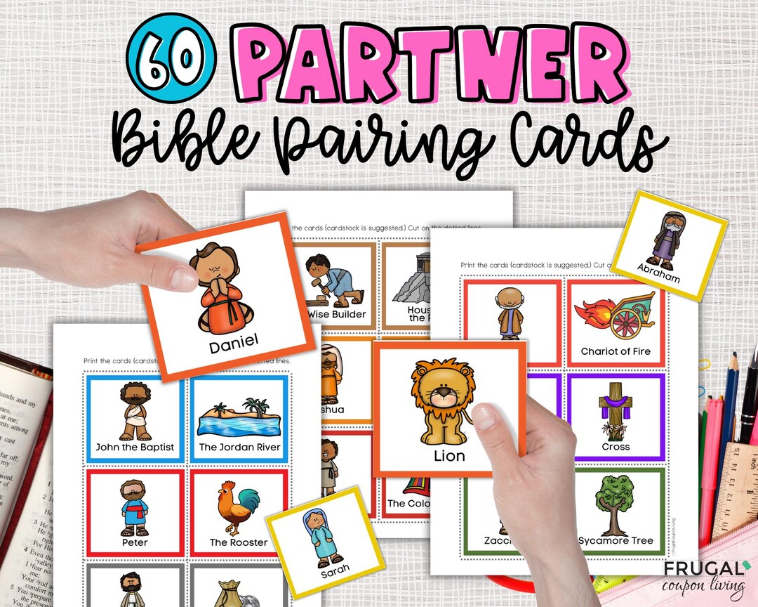 Bible Partner Pairing Cards, Find a Partner Christian Classroom ...