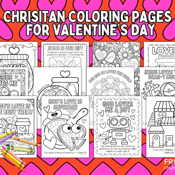 Christian Valentines Love Scripture Cards | Kids Valentine's Day Cards ...