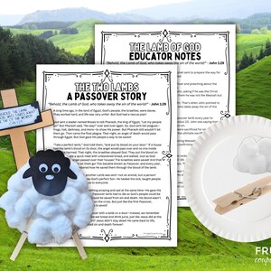 Lamb of God Cotton Ball Craft for Easter, John 1:29 Easter Lamb of God ...