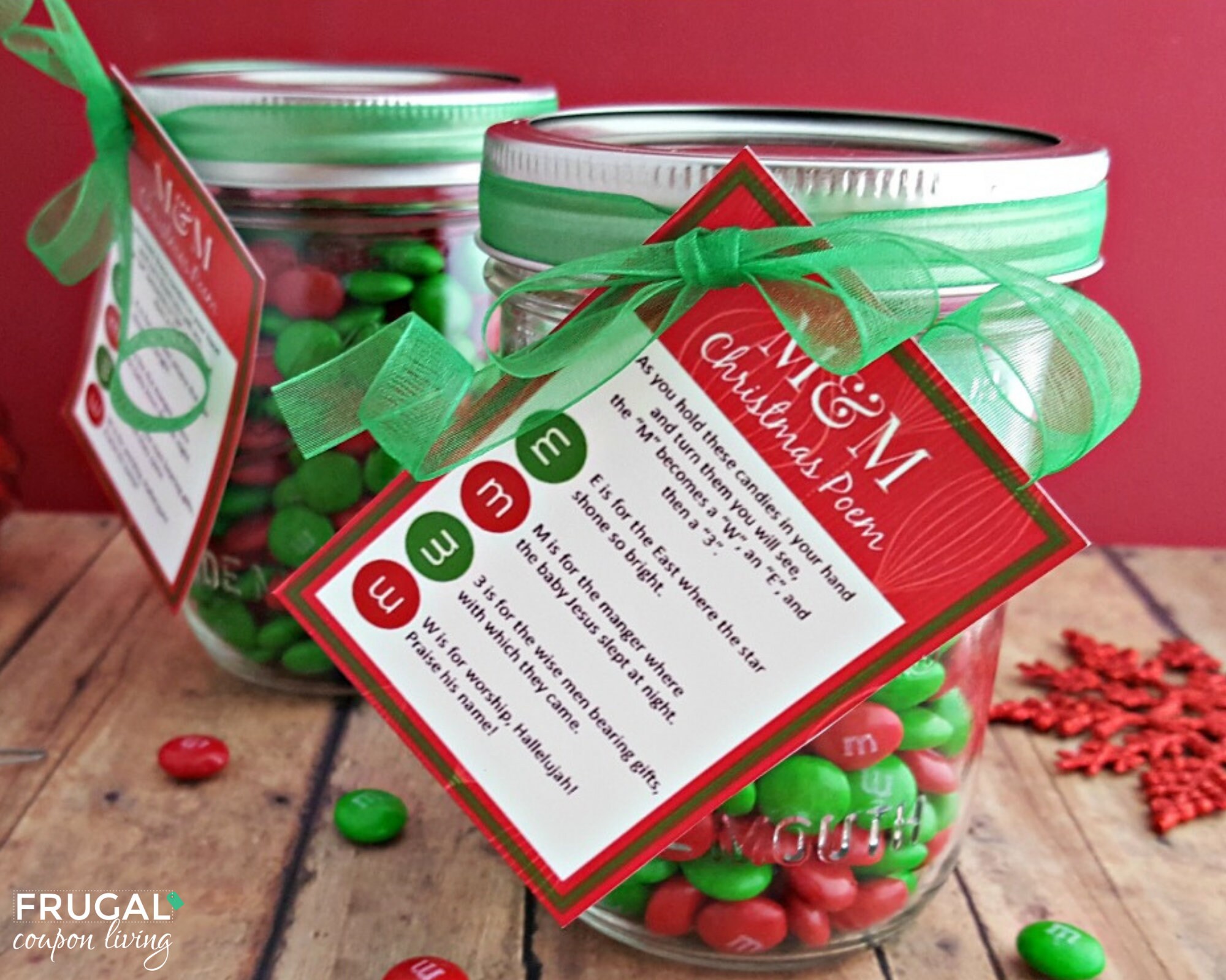 Christmas M&M Gift Tag | Christmas Poem Gift Idea for a Hostess ...