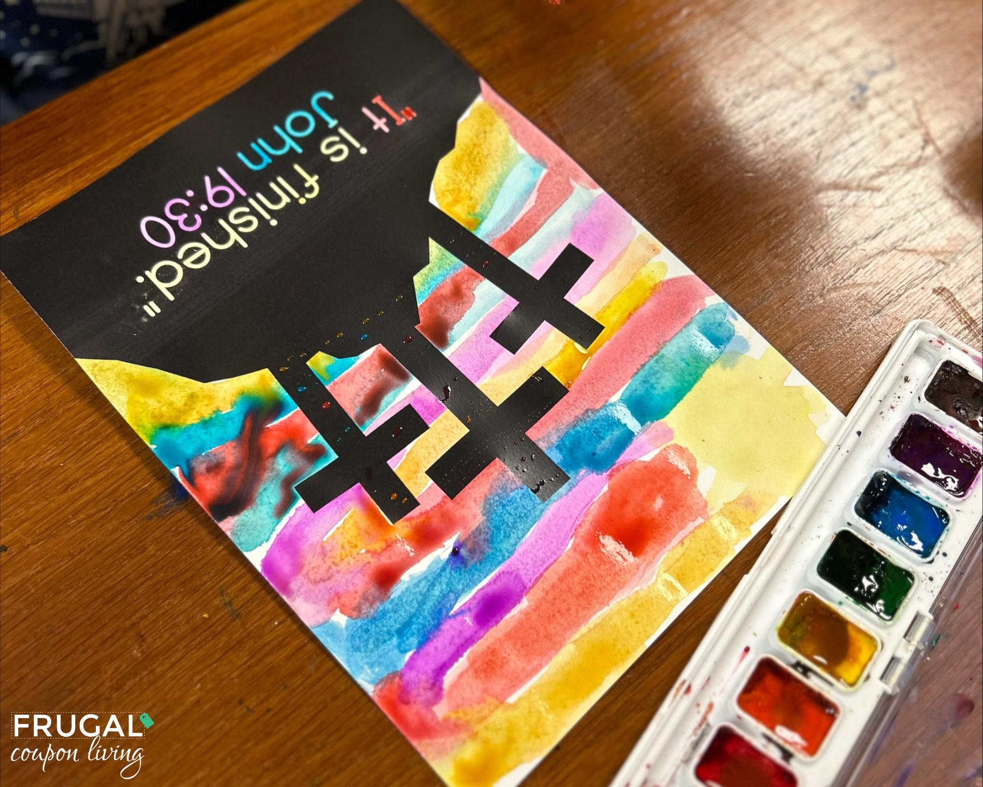 Good Friday Craft Printable, Kids' Lent Activity Watercolor Print 3 ...