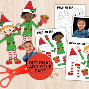 Adorable Elf Template Craft Kit Printables | DIY Elf Doll Fun Christmas ...