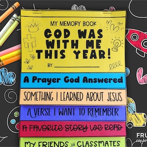 End of the Year Christian Memory Book, Faith-based Kids End-of-year ...