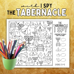 The Tabernacle of Moses PDF Explained, Printable Activity Mat ...